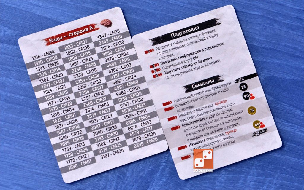 Смертельные материалы: Амнезия – Настольные игры – магазин 22Games.net